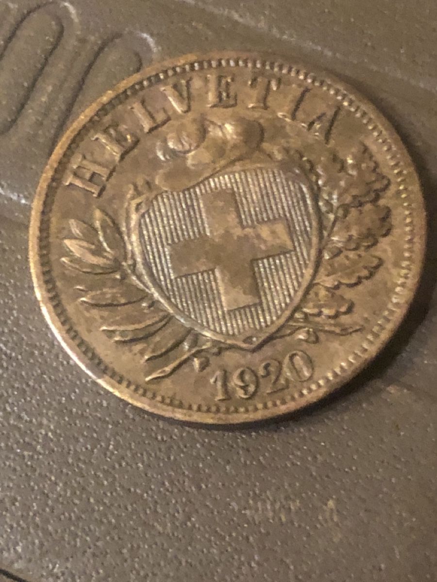 2 Rappen, 1920, Helvetia. Sehr gut erhalten. Selten! (Gebraucht) in Mühlethal für CHF 22.5 – mit ...