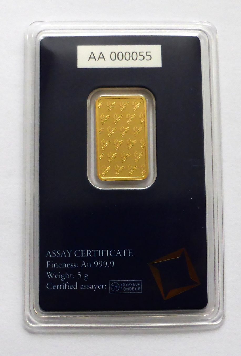 5g Goldbarren 999.9 - AUROFIN SA - AA Serie (Neu und originalverpackt ...