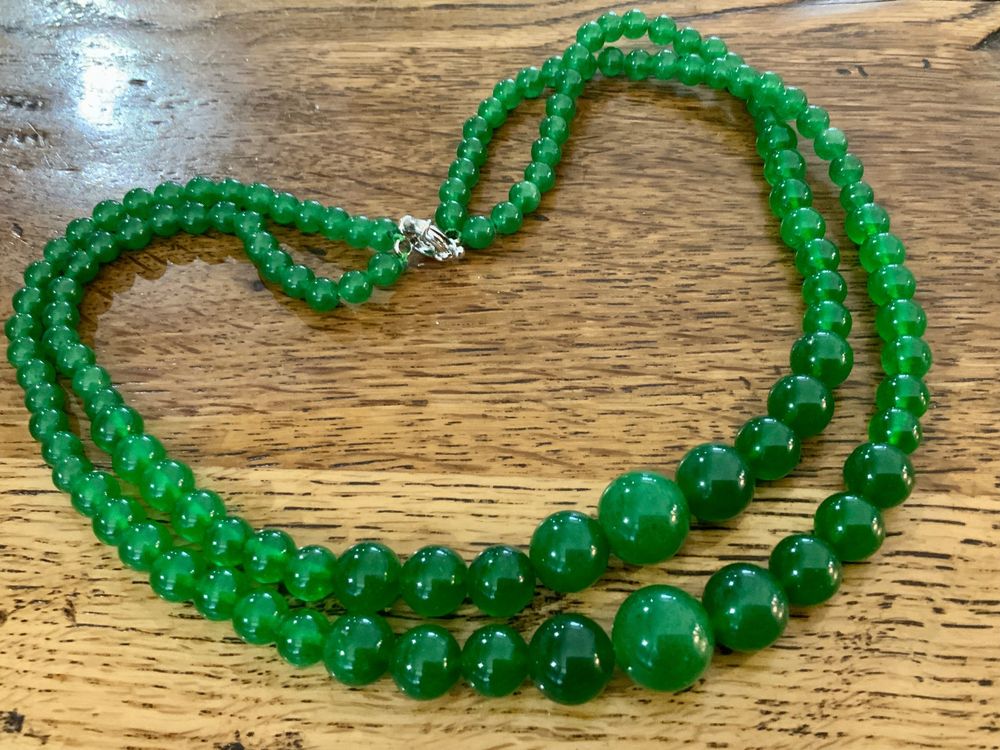 VINTAGE JADE COLLIER NATÜRLICHE STEINE, 87 GR (Gebraucht) in Biglen für ...