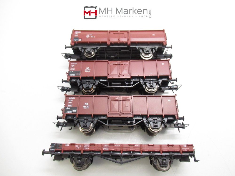 4 x Roco Güterwagen 2 x 46617, 46480, 46010 DB DC GS H0 (Gebraucht) in ...