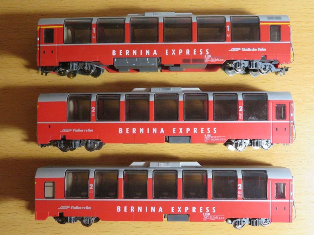 BEMO 3294-101 "BERNINA EXPRESS" 3 verschiedene Panoramawagen | Kaufen ...