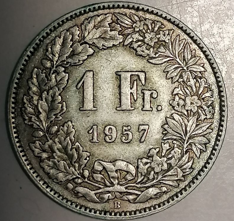 1 Franken Schweiz 1957 (Gebraucht) in Stalden (Sarnen) für CHF 10 – mit Lieferung auf Ricardo kaufen
