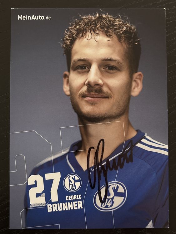 Signierte Autogrammkarte Cedric Brunner - Top Zustand! (Gebraucht) in ...