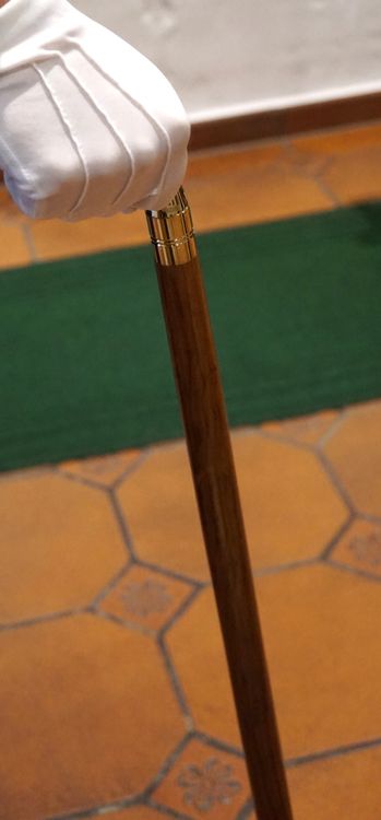 IMPOSANTER GEHSTOCK WINDHUND AUS MESSING SKULPTUR FIGUR | Kaufen auf Ricardo