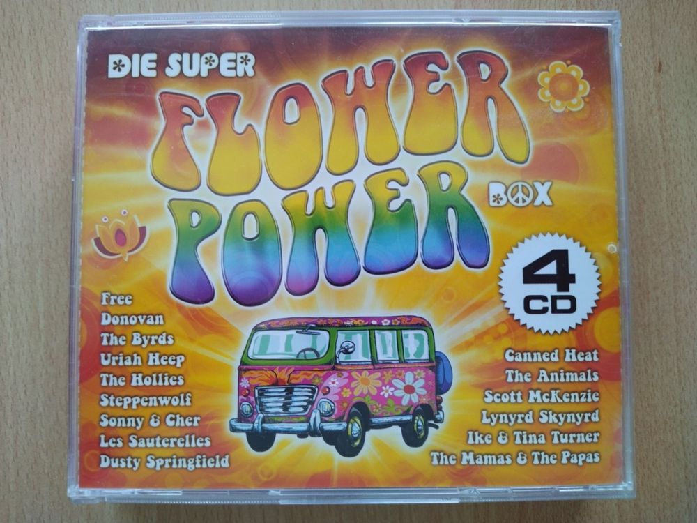 Die super Flower Power Box - 4 CD's | Kaufen auf Ricardo