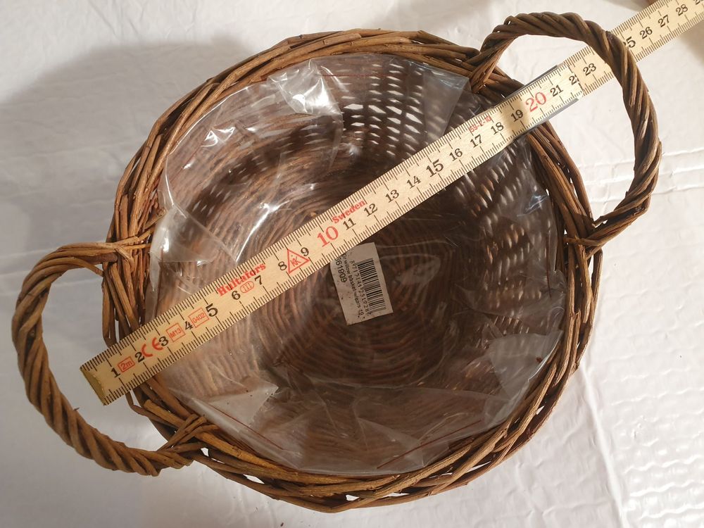 runder Korb mit zwei Henkeln (Gebraucht) in Steinhausen für CHF 3 – mit ...