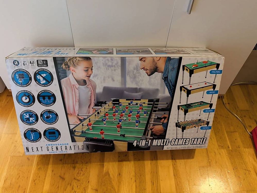 Table de jeux 4en1 Baby-foot, Hockey, Ping-Pong, Billard (Gebraucht) in ...