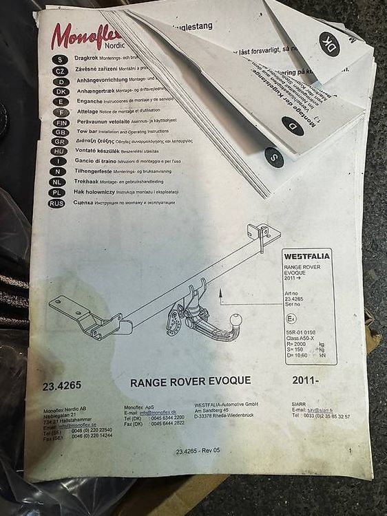 Crochet range Rover evoque (D'occasion) à Morges pour CHF 200 – retrait ...