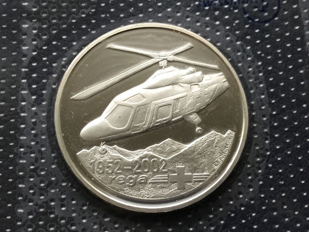 Sehr schöne 20 Franken Silbermünze REGA 2002 (Neu und originalverpackt) in St. Margrethen SG für ...