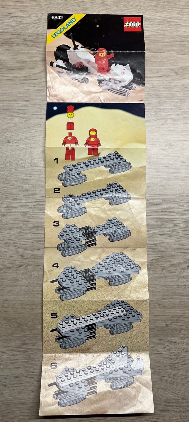 Légo 6842 "Small Space Shuttle Craft" VINTAGE complet+Manuel (D ...