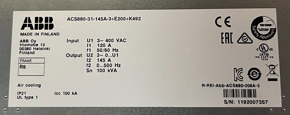 ABB Frequenzumformer FU ACS880 | Kaufen auf Ricardo