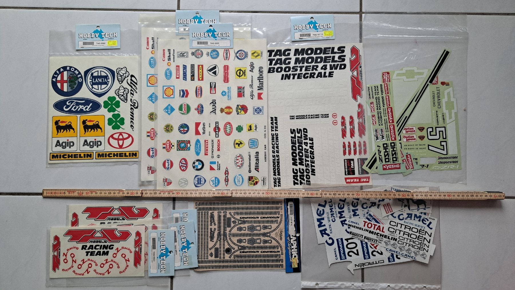 Originale RC Decals 80/90er Jahre Kyosho Hobby Tech, Tamiya? (Neu ...