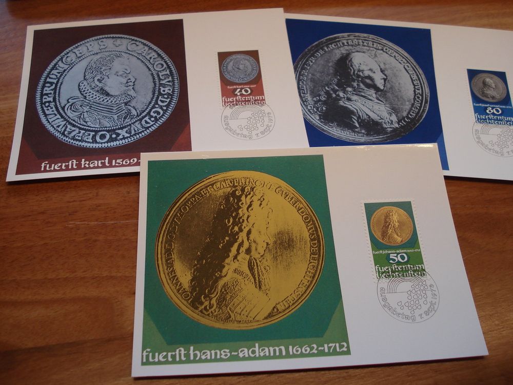 Liechtenstein Satz Maximumkarte 1978, Ross und Wagen | Kaufen auf Ricardo