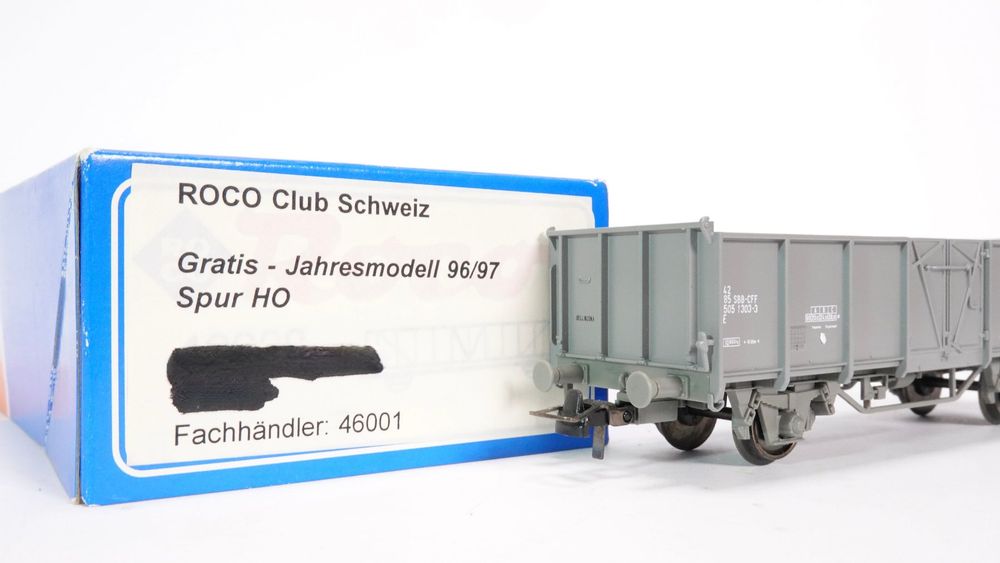 4ø Roco Jahresmodell 96/97 SBB Hochbordwagen grau (Gebraucht) in Uetendorf für CHF 18 – mit ...