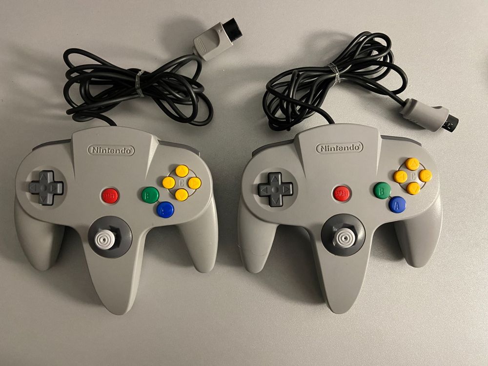 2 N64 Original Controllers Pads (Grey & Grey) | Kaufen auf Ricardo