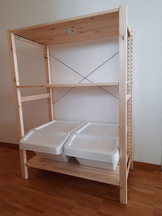 Regal IVAR inkl. 6 Boxen SORTERA (Gebraucht) in Stettlen für CHF 50 ...
