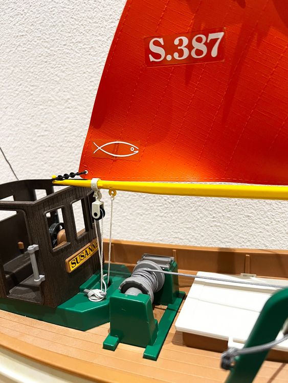 Playmobil 3551 susanne Fischkutter 1983 Fischerboot vintage (Gebraucht ...