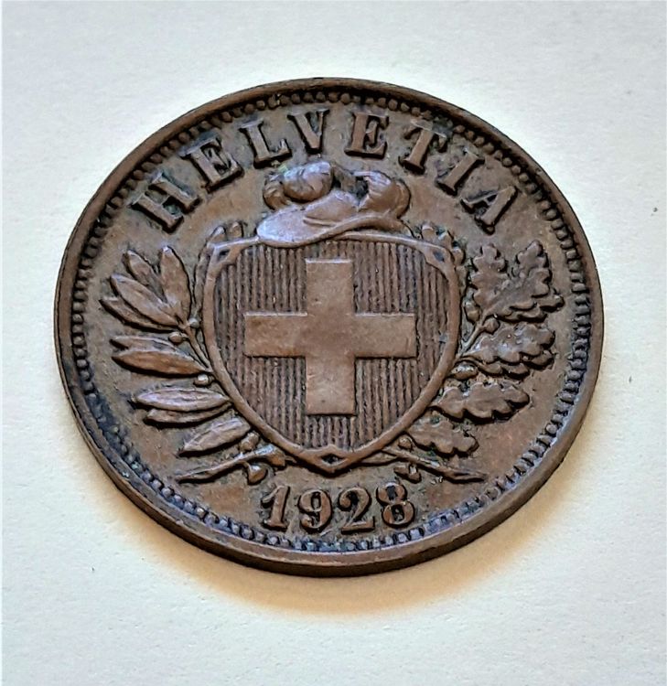 2 Rappen 1928 (Gebraucht) in rodels für CHF 29 – mit Lieferung auf Ricardo kaufen