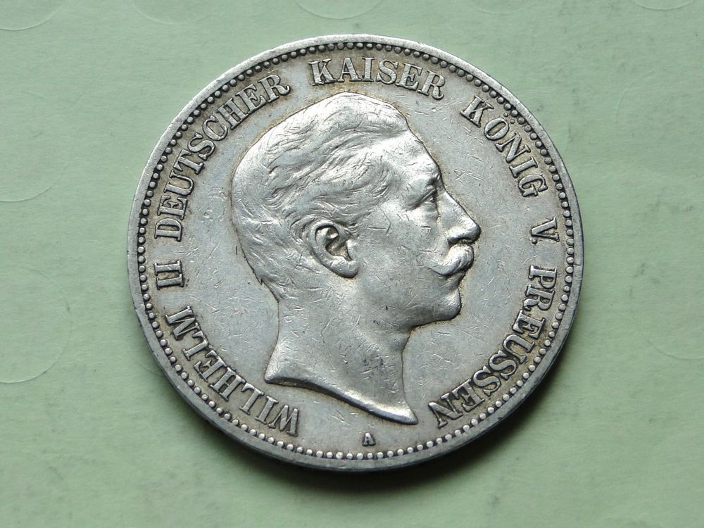 Deutsches Reich - 5 Mark 1902 Silber Wilhelm II Preussen (Gebraucht) in ...