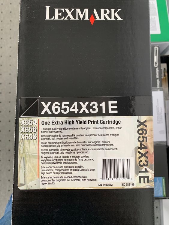 Original Lexmark Toner X654X31E für Lexmark X654/X656/X658 (Neu und ...