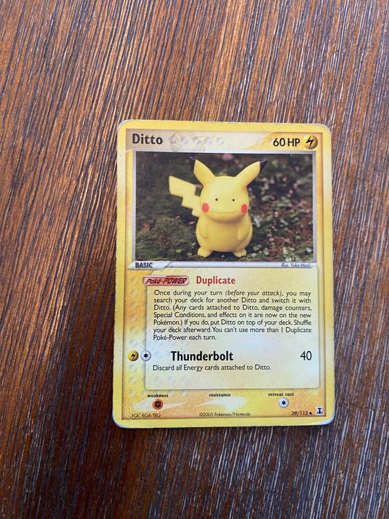 Ditto/Pikachu EX Delta Species 039/113 (Gebraucht) in Küttigen für CHF ...
