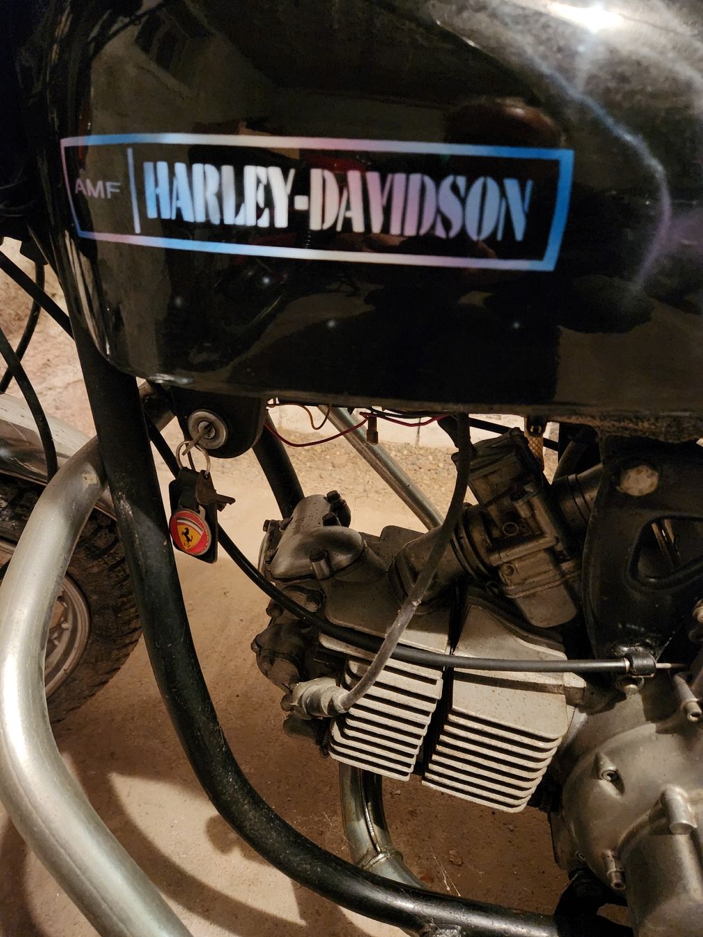 Aermacchi Harley Davidson AMF 350cc Motorrad Scheunenfund (Defekt) in ...
