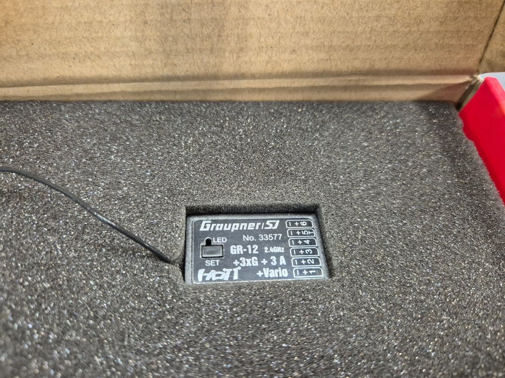 Graupner Hott RX GR-12 3xG +3A + Vario Empfänger (Neu und ...