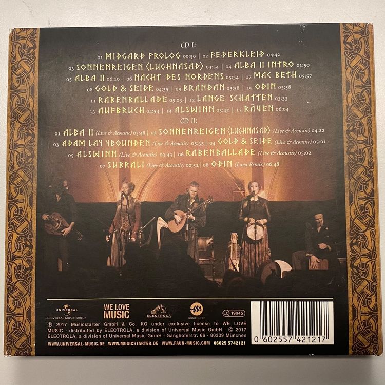 FAUN – Midgard 2CD Tour Edition – Gothic / Wave / Industrial (Neu ...