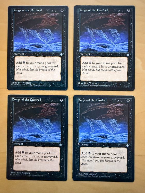 4x Songs of The Damned // Ice Age // Eiszeit // Magic (Gebraucht) in ...