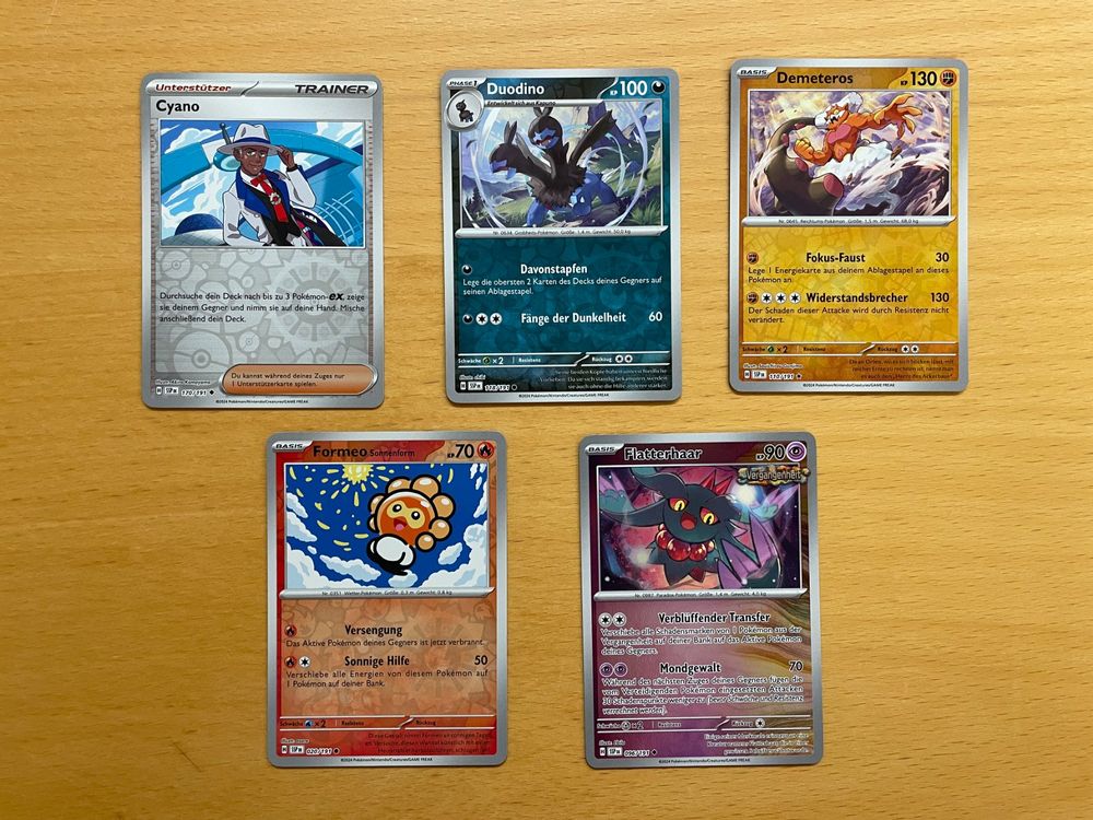 Pokemon Reverse Karten Set (Versand gratis) (Neu (gemäss Beschreibung ...