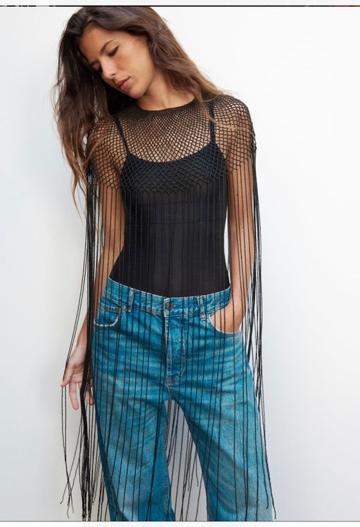 Zara Top mit Schmuckperlen (Neu und originalverpackt) in Sarnen für CHF 55 – mit Lieferung auf ...