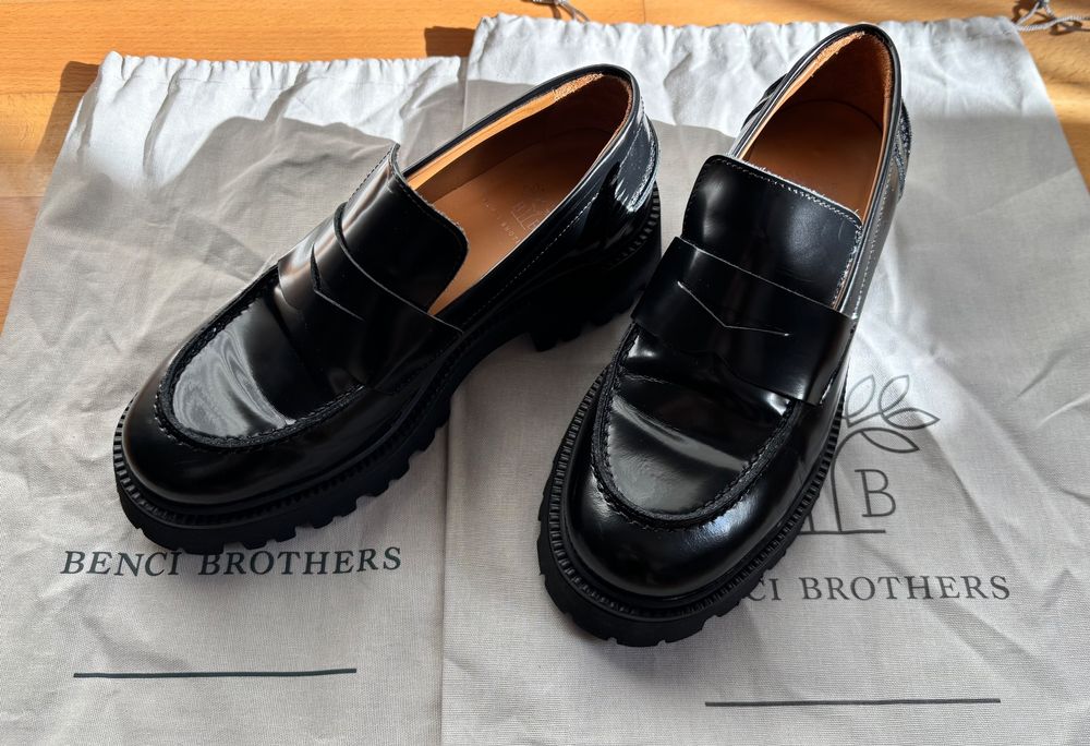 Benci Brothers black patent leather loafers, size 35 (Gebraucht) in ...
