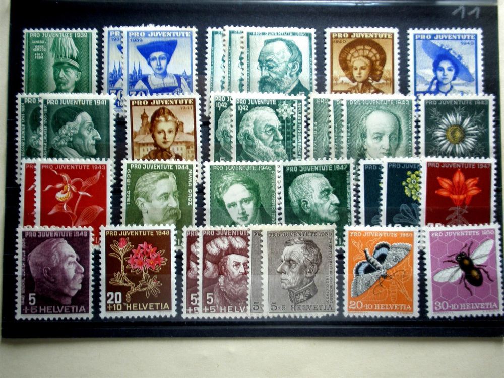 **Postfrisch zwischen 1939 - 1950 (Neu (gemäss Beschreibung)) in Buchs ...