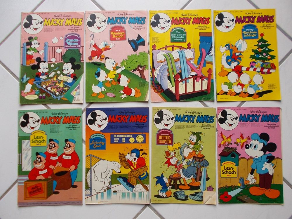 Micky Maus Jahrgang 1980-1981 65 Hefte (Gebraucht) in Zwingen für CHF 29 – mit Lieferung auf ...