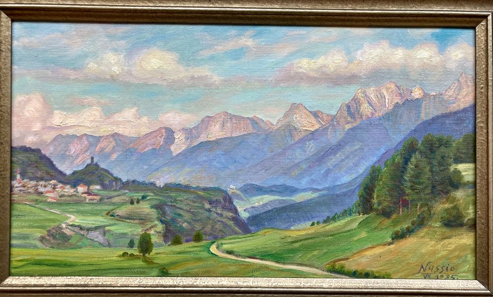 Oskar NUSSIO (1899-1976) ARDEZ Gemälde, signiert, dat. 1935 | Kaufen ...