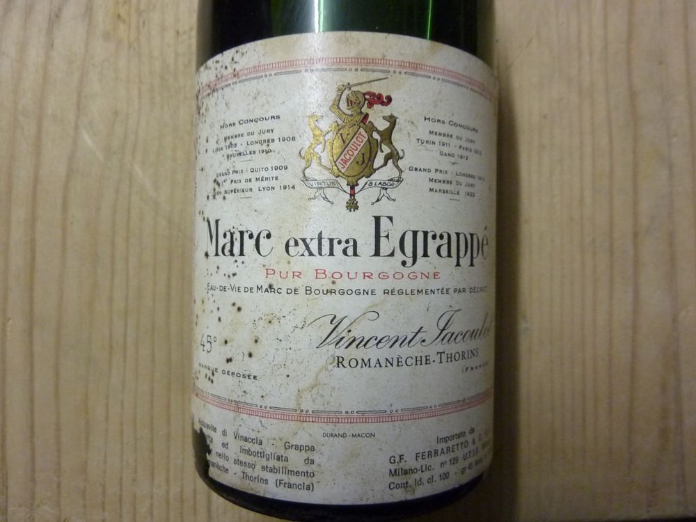 1 grosse Flasche Grappa Marc extra Egrappé ungeöffnet (Gebraucht) in ...