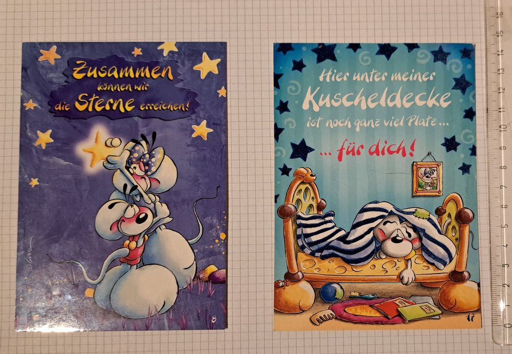 2x süsse Diddlpostkarten | Kaufen auf Ricardo