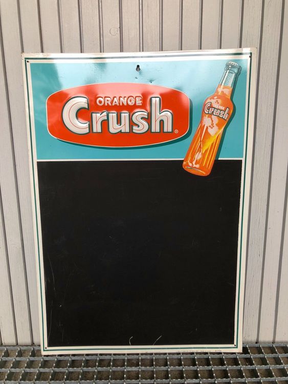 Orange Crush Schild USA 1950, Blechschild (kein Email) (Gebraucht) in ...
