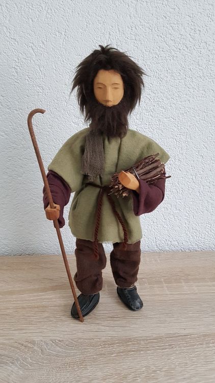 Krippenfigur, Hirt mit Hirtenstab & Reisig... (Gebraucht) in Brunnadern ...