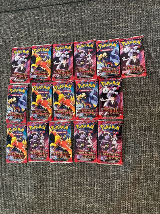 16 X Pokémon Booster Packs – Destined Rivals (ENGLISH) (Neu und ...