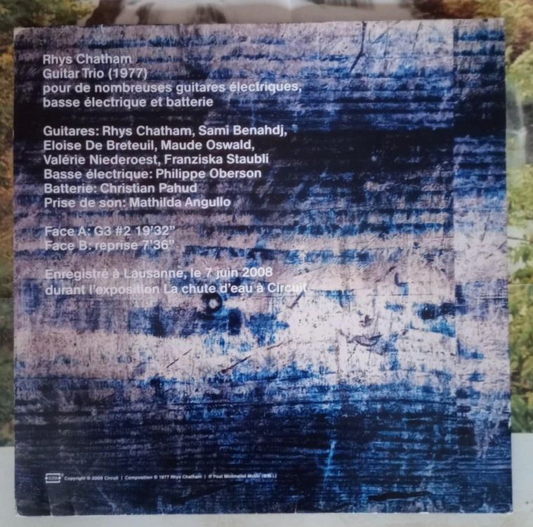Rhys Chatham – Guitar Trio (1977) / disque vinyl 2009 Suisse (D ...