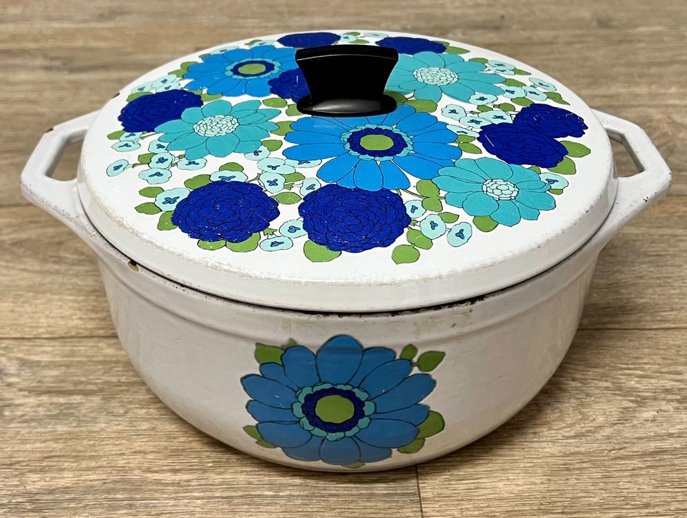 Gusseisen Pfanne Topf mit Deckel Von Roll Emailliert | Kaufen auf Ricardo