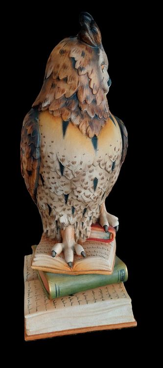 Eule aus Holz von P. Demetz, 36 cm hoch, lasiert (Gebraucht) in Uitikon Waldegg für CHF 200 ...