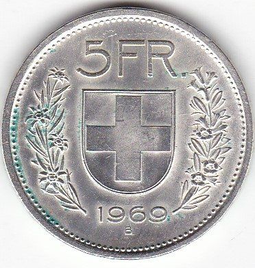 5 Franken 1969 Silber | Kaufen auf Ricardo