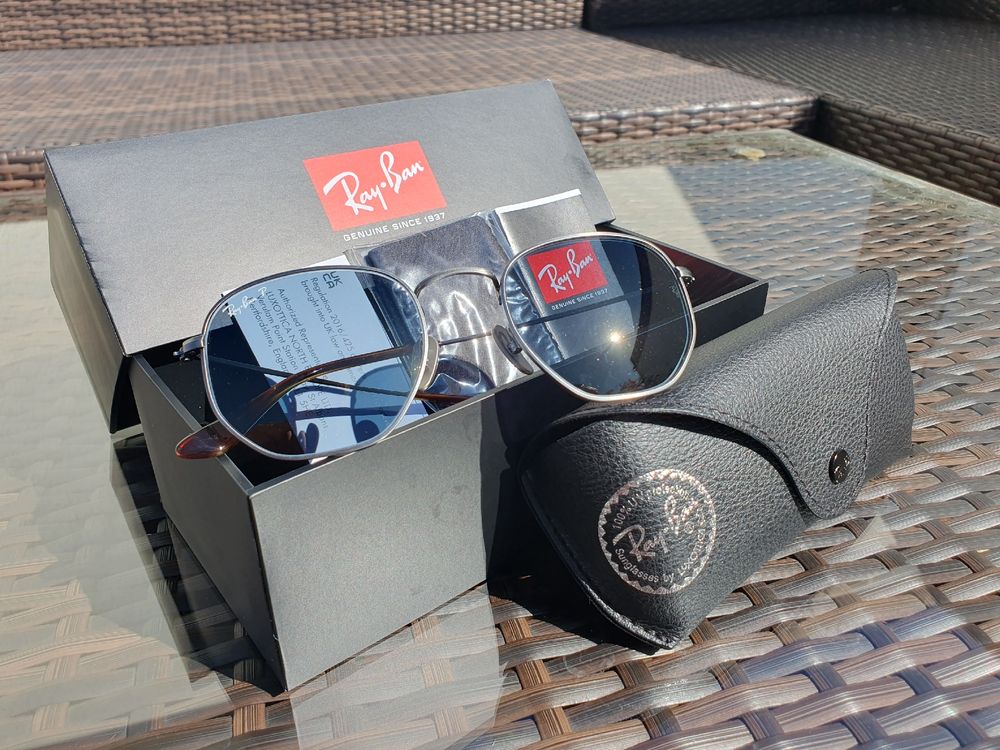 Ray-Ban Hexagonal Titanium Blau | Kaufen auf Ricardo