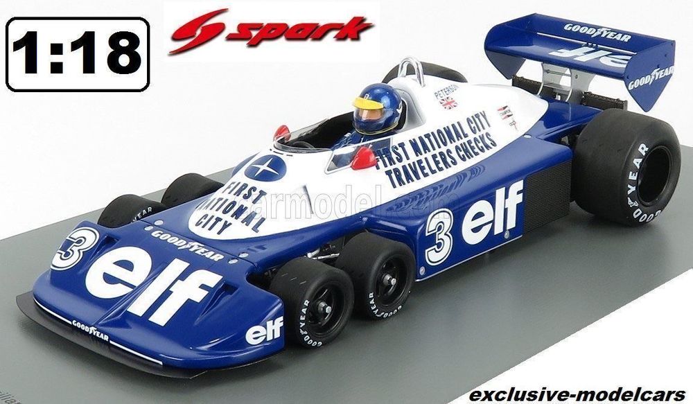 TYRRELL P34 #3 Brasilien 1977 (Ronnie Peterson) 1:18 SPARK | Kaufen auf Ricardo
