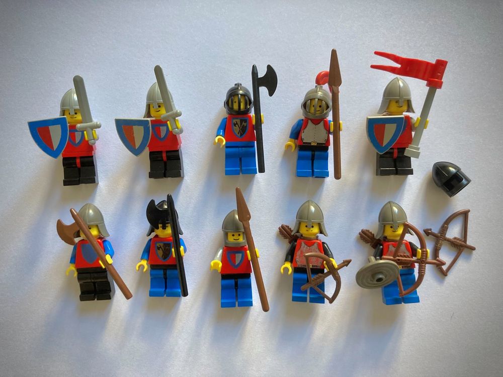 10 LEGO Ritter Minifiguren: Castle System (80er und 90er) (Gebraucht ...