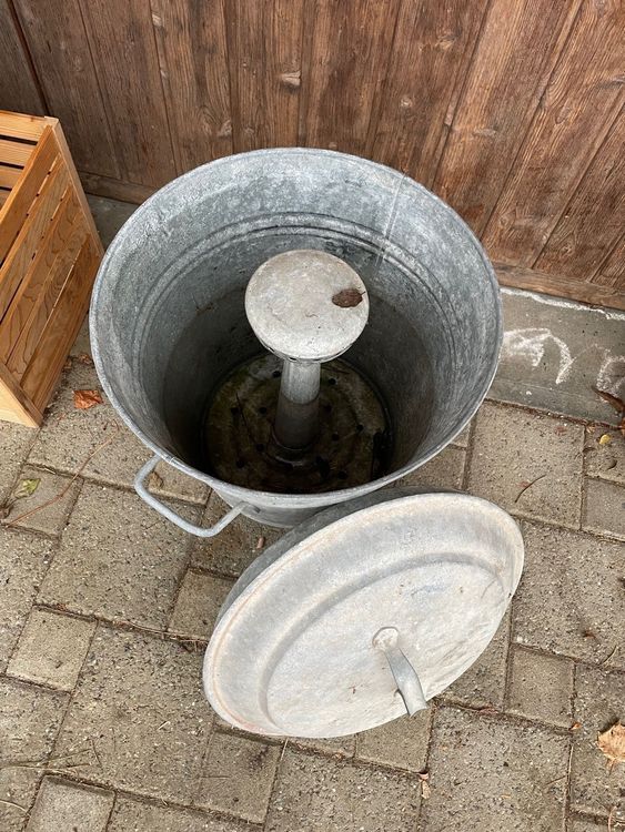 Ancienne Bassine à Lessive en Zinc 40L (Gebraucht) in Vallamand für CHF ...