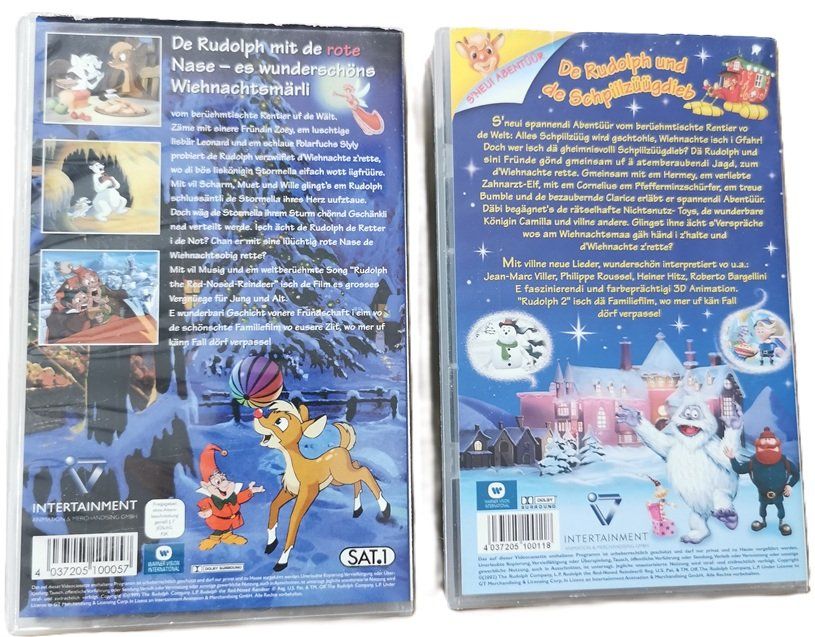 De Rudolph mit de rote Nase 1 + 2 (VHS, Mundart, Weihnacht) (Gebraucht ...