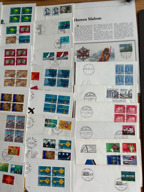 150 Schweizer FDC/Belege ab 60er bis 2000er Jahre (Gebraucht) in Murgenthal für CHF 5 – mit ...